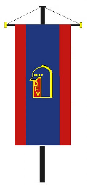 Banner -DFV-Helm- 400 x 150 cm